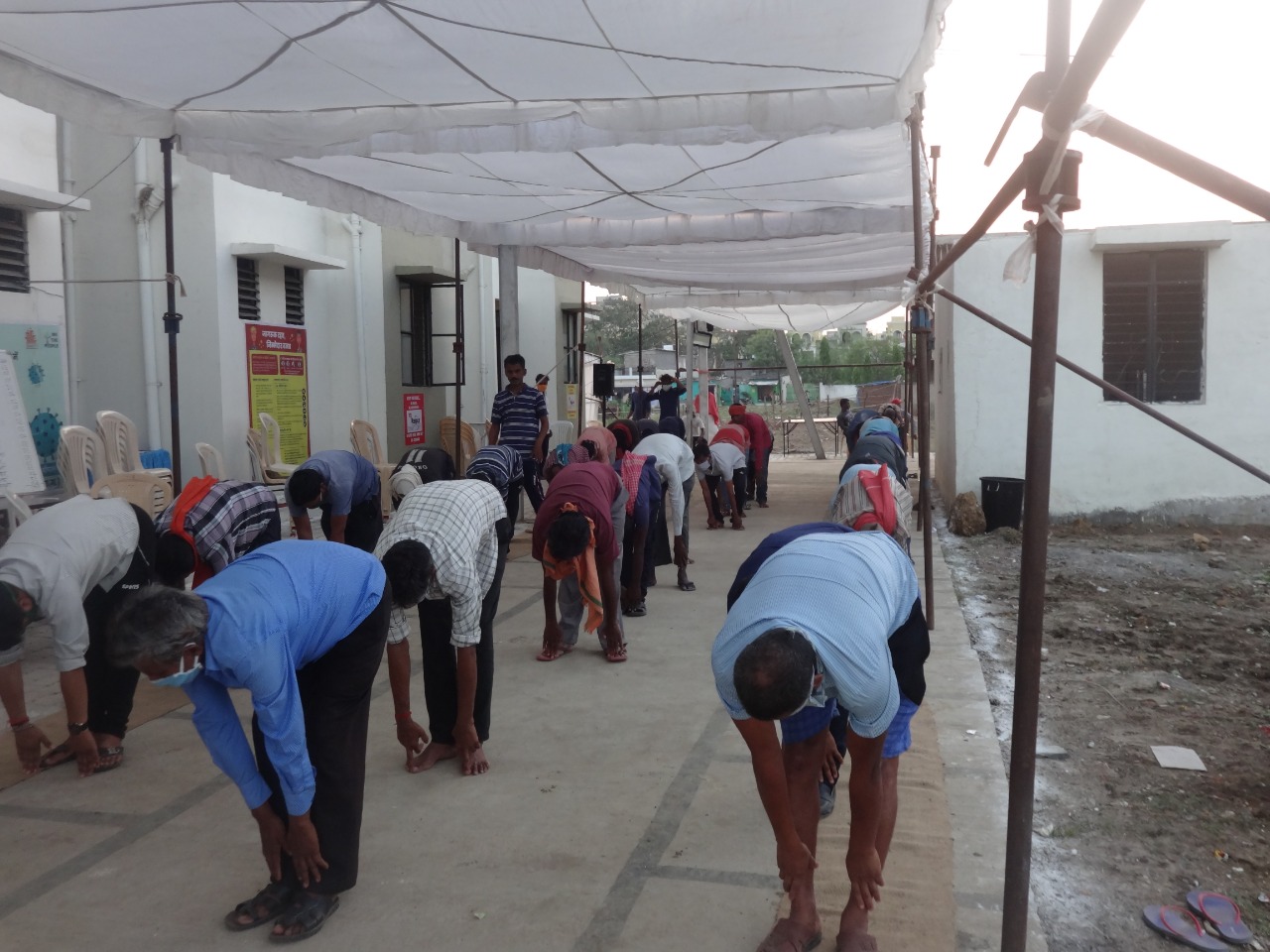 Ashray Sthal for stranded labors in Raipur, Chattissgarh