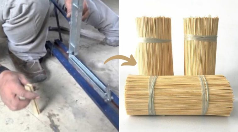 Bamboo Splinter Machine innovated by Mizoram Men, Ralte and Sailo
