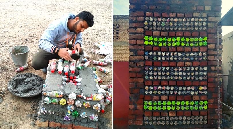 Haryana Engineer Making Eco-bricks Reusing Waste Plastic Bottles